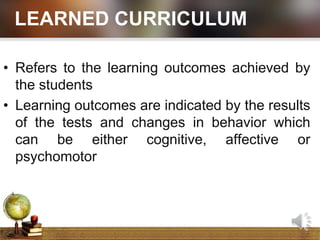 CURRICULUM IN SCHOOL | PPTX