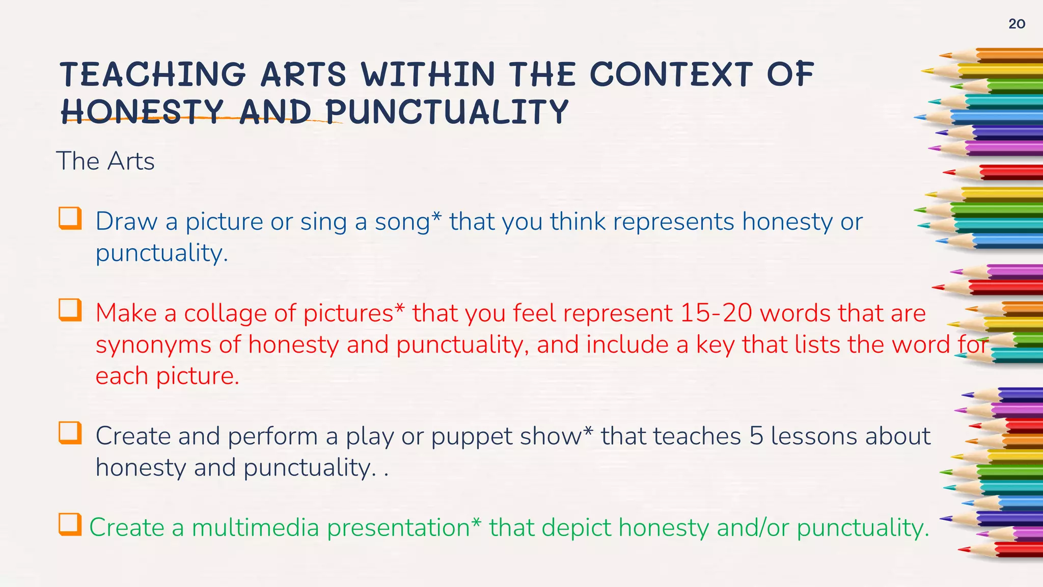 Curriculum integration Honesty and Punctuality.pptx