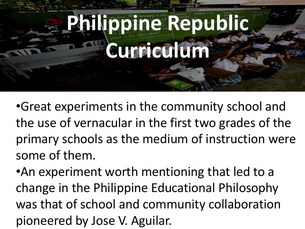 Curriculum In The Philippines curriculum-in-the-philippines
