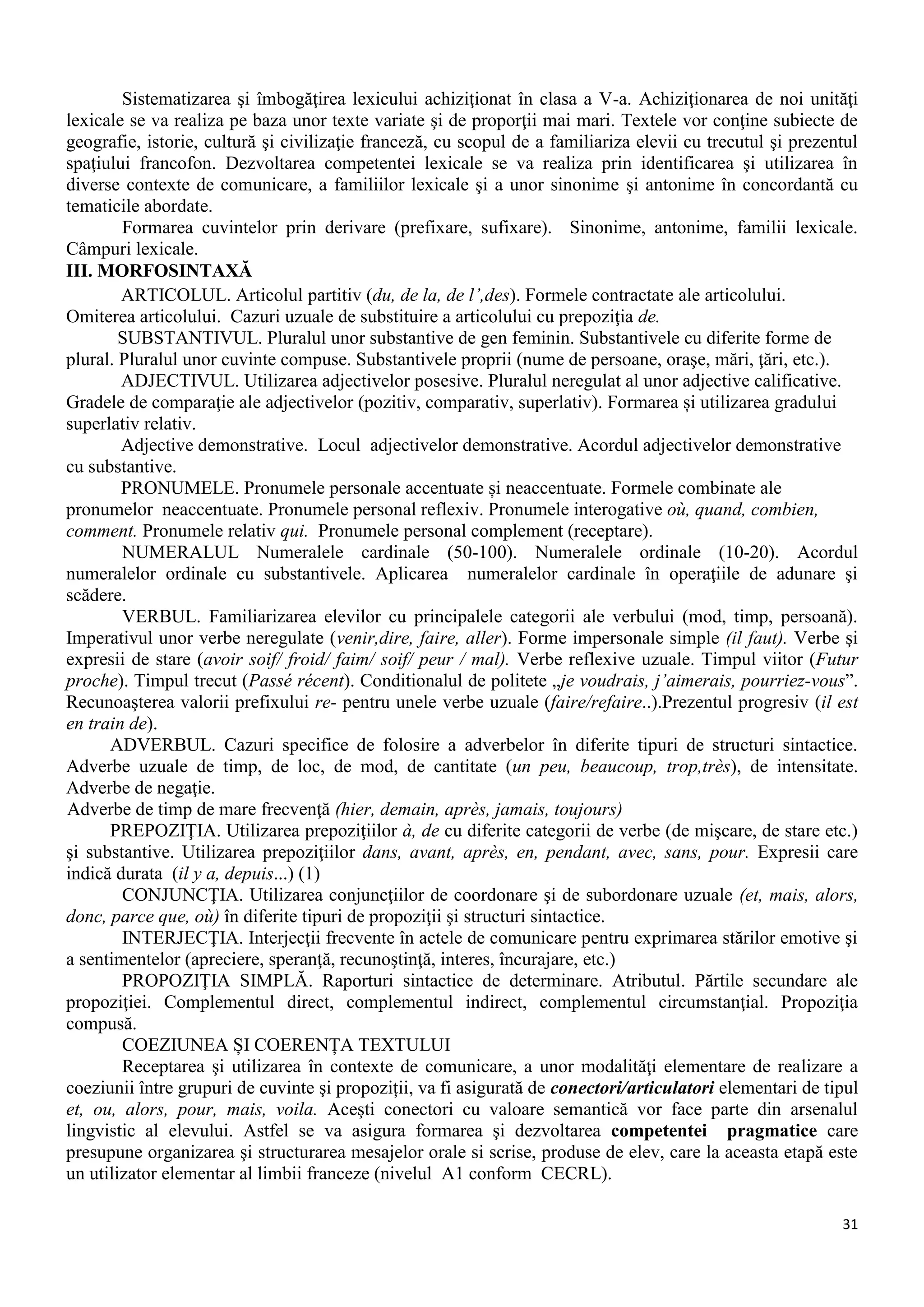 Curriculum la limba_straina_ii_clasele_v-xii | PDF