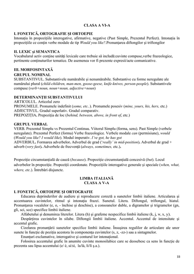 Curriculum la limba_straina_ii_clasele_v-xii | PDF