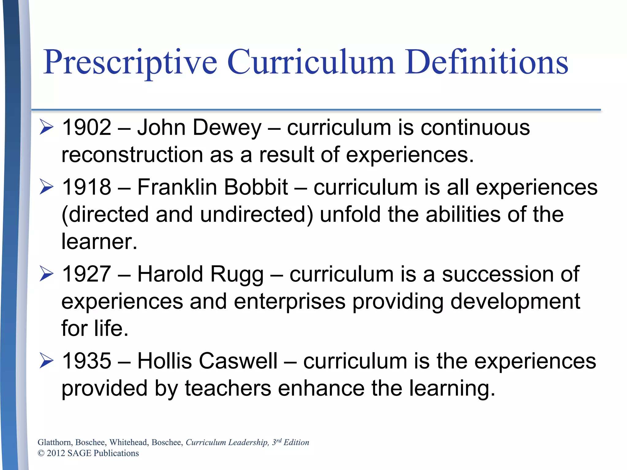 Curriculum leadership chapter 1 powerpoint presentations | PPTX