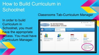 Curriculum manager in schoolnet | PPT