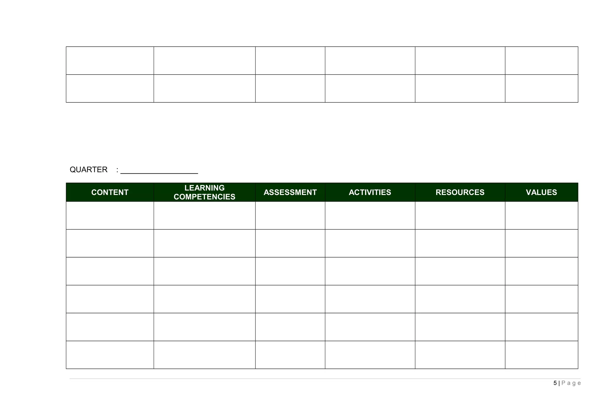 computer curriculum map | DOC