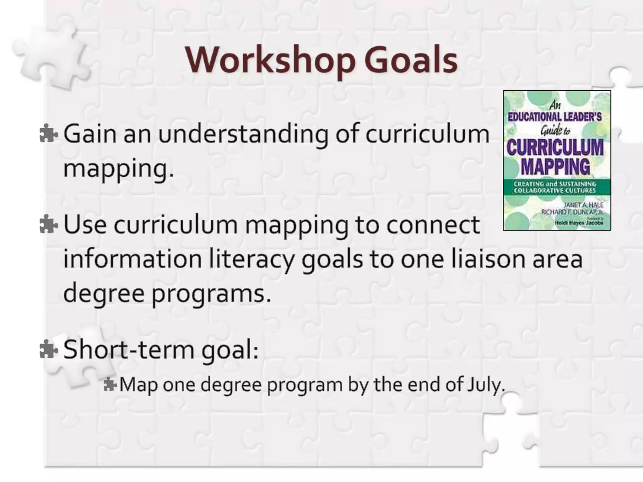 Curriculum mapping | PPTX