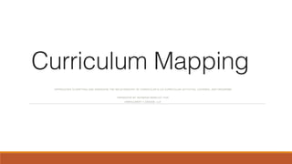 Curriculum Mapping | PPT