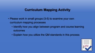 Curriculum Mapping - Program Outcomes, Course Learning Outcomes ...