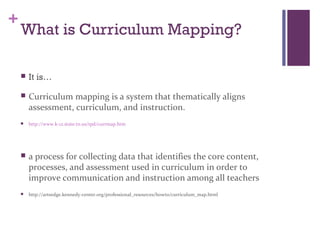 Curriculum mapping edpc605 | PPT