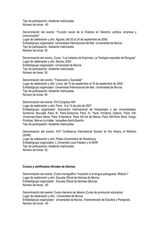 Curriculum mar | DOC