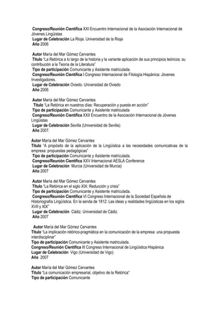 Curriculum mar | DOC