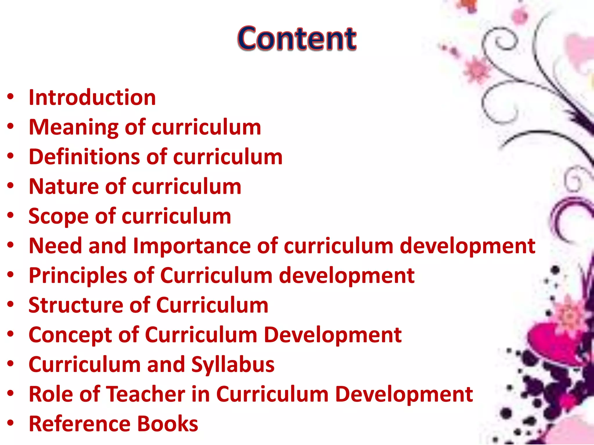Curriculum meaning definitions curriculum vs syllabus | PPTX