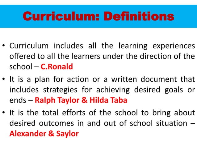 Curriculum meaning definitions curriculum vs syllabus | PPTX ...