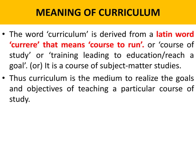 Curriculum meaning definitions curriculum vs syllabus | PPTX ...