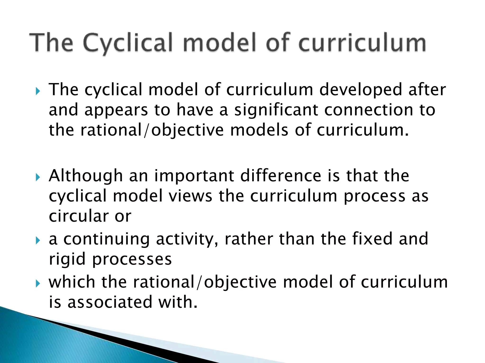 Curriculum model by nicholls | PPTX