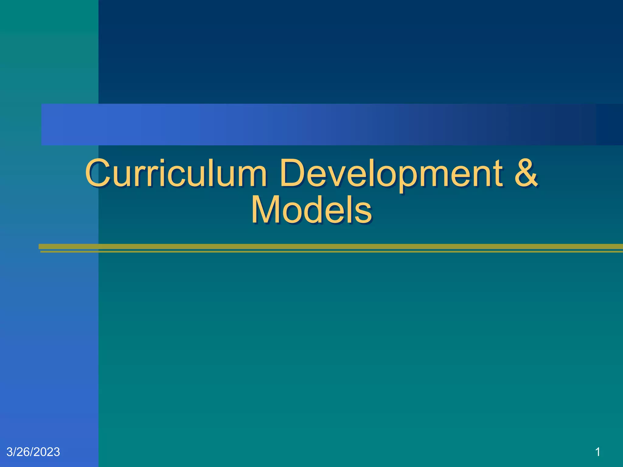 Curriculum Models.ppt