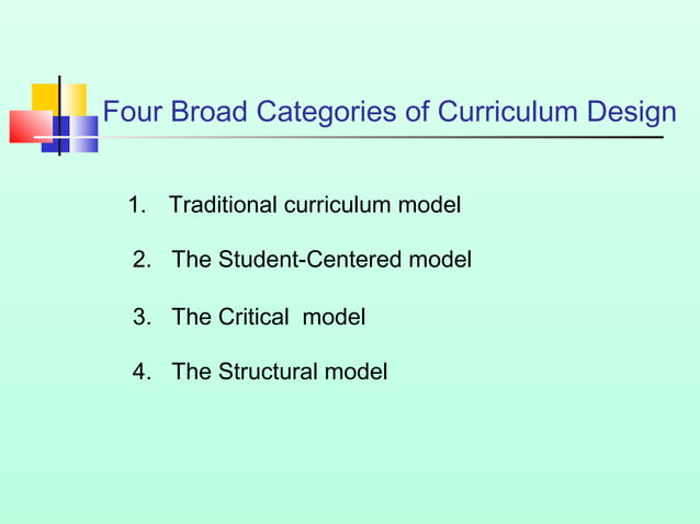 Curriculum models and types | PPT