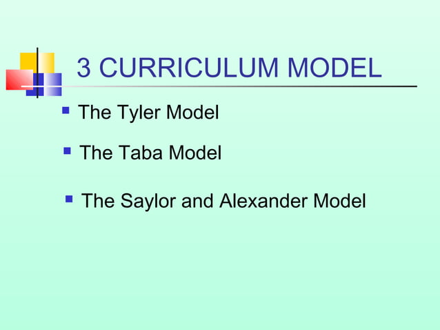 Curriculum models and types | PPT