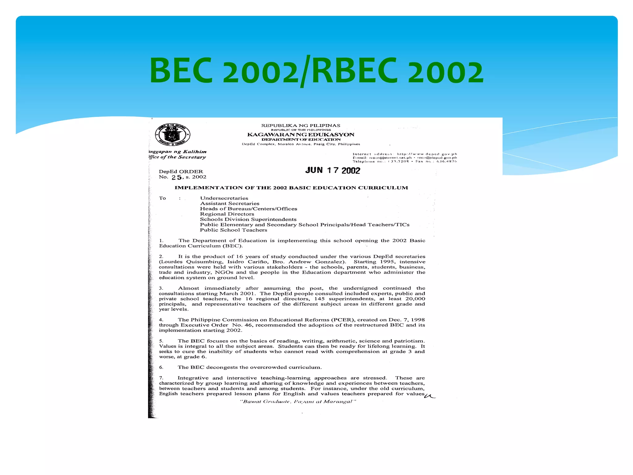 Curriculum models (Philippines' Curriculum Models) | PDF