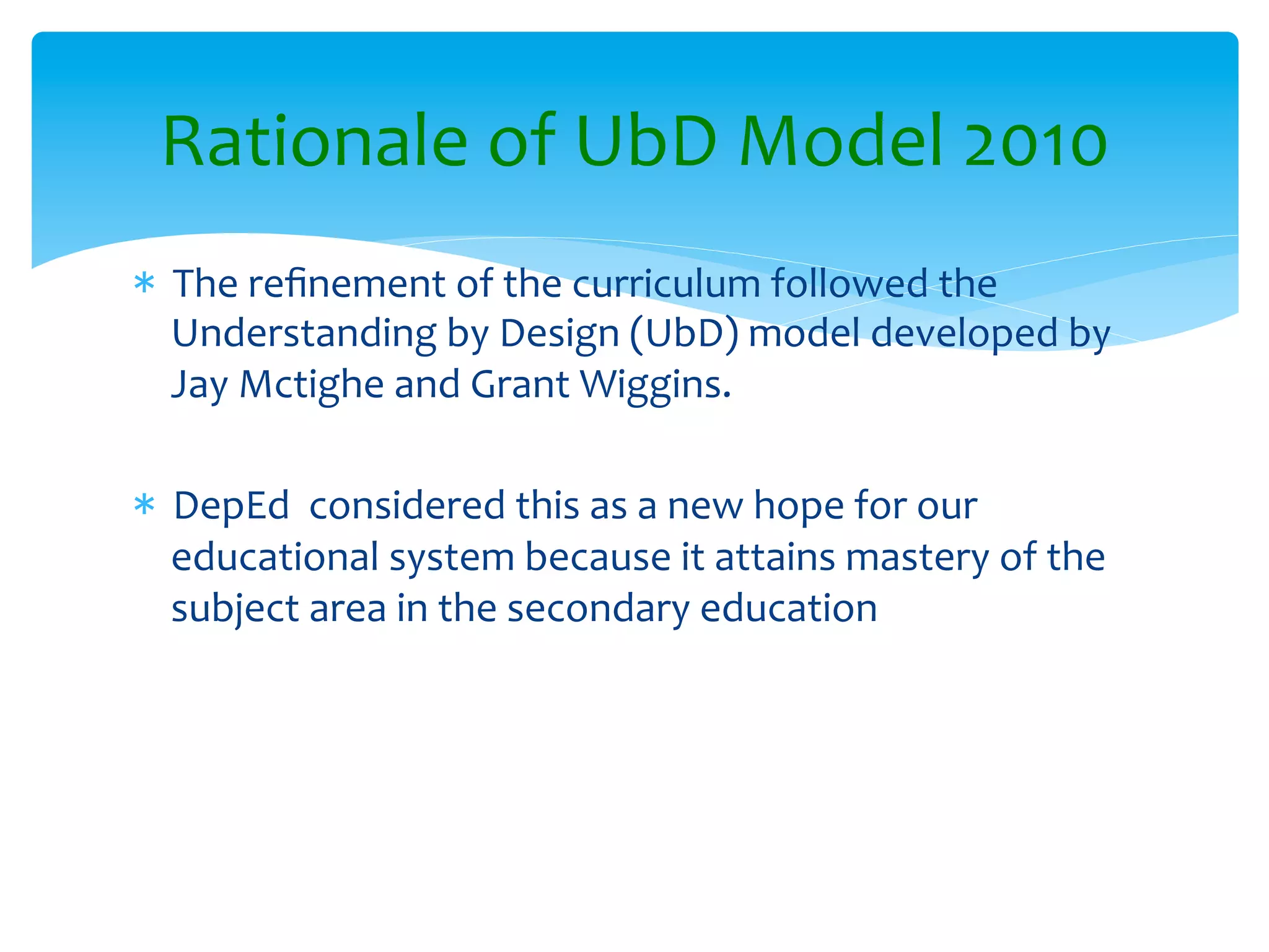 Curriculum models (Philippines' Curriculum Models) | PDF