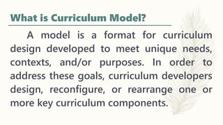 Curriculum Models | PPT