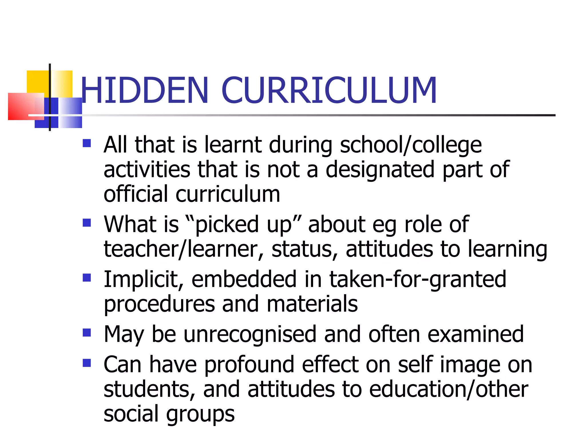 Curriculum models long | PPT