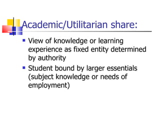 Curriculum models long | PPT