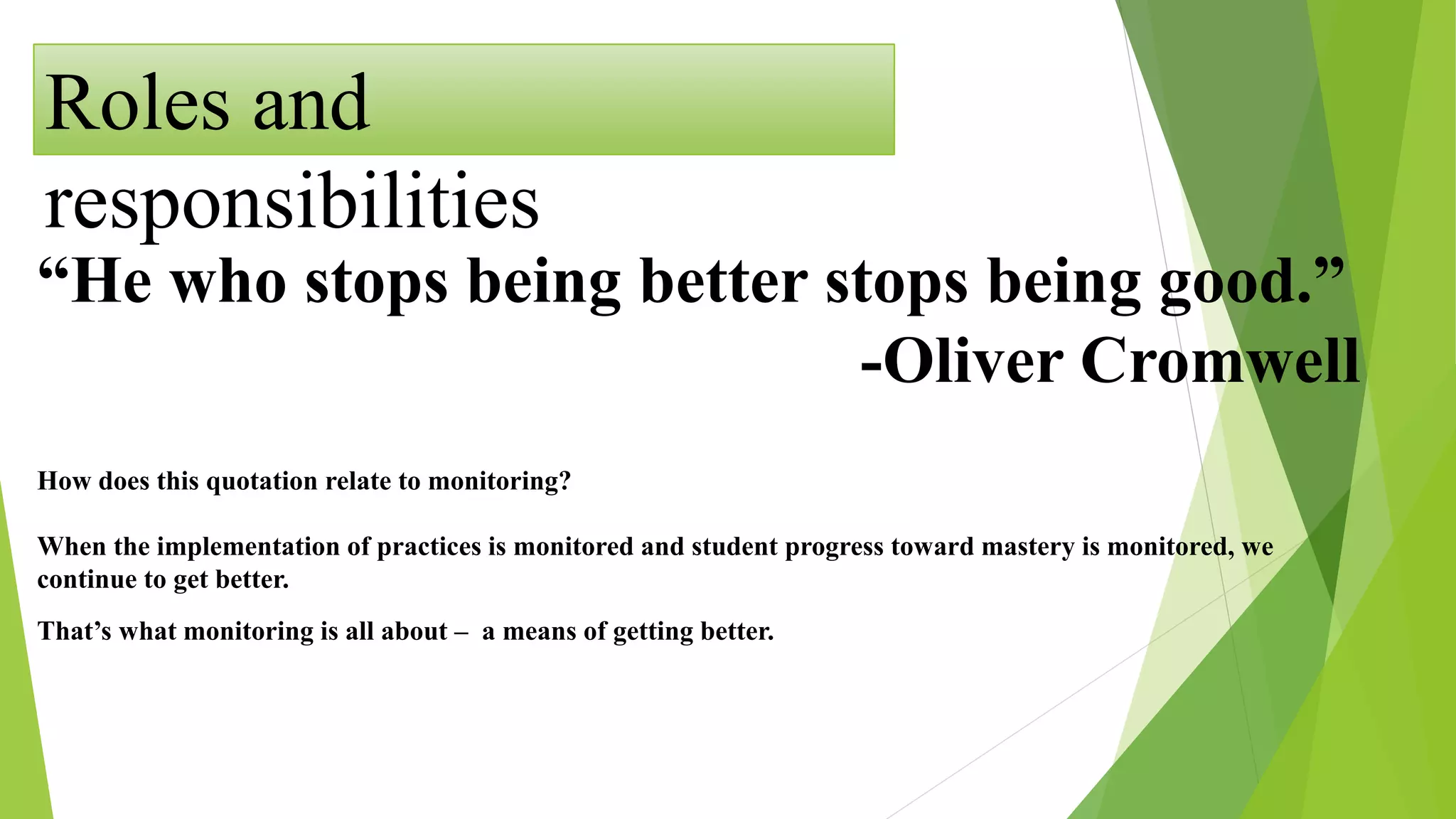 Curriculum monitoring | PPTX