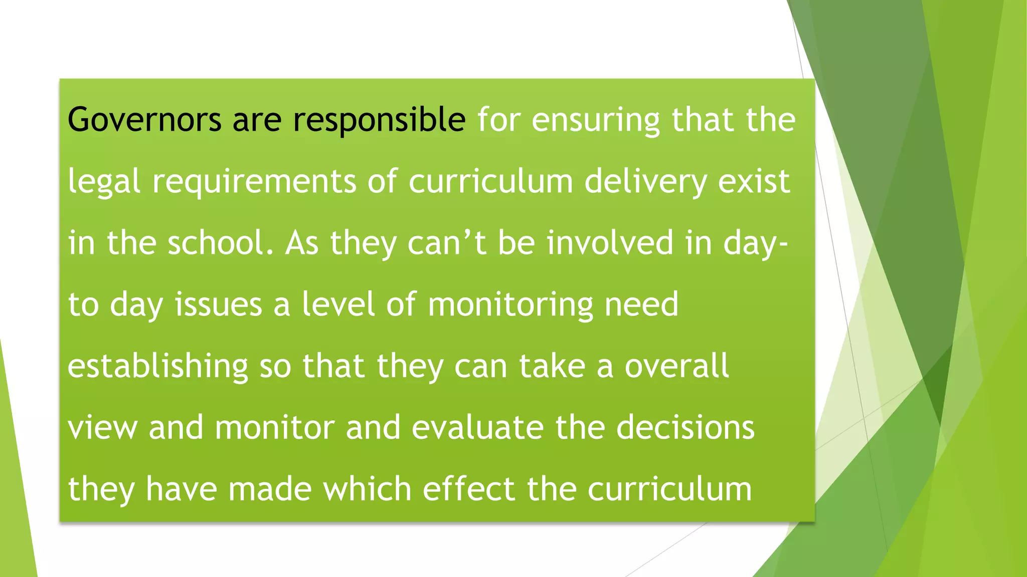 Curriculum monitoring | PPTX
