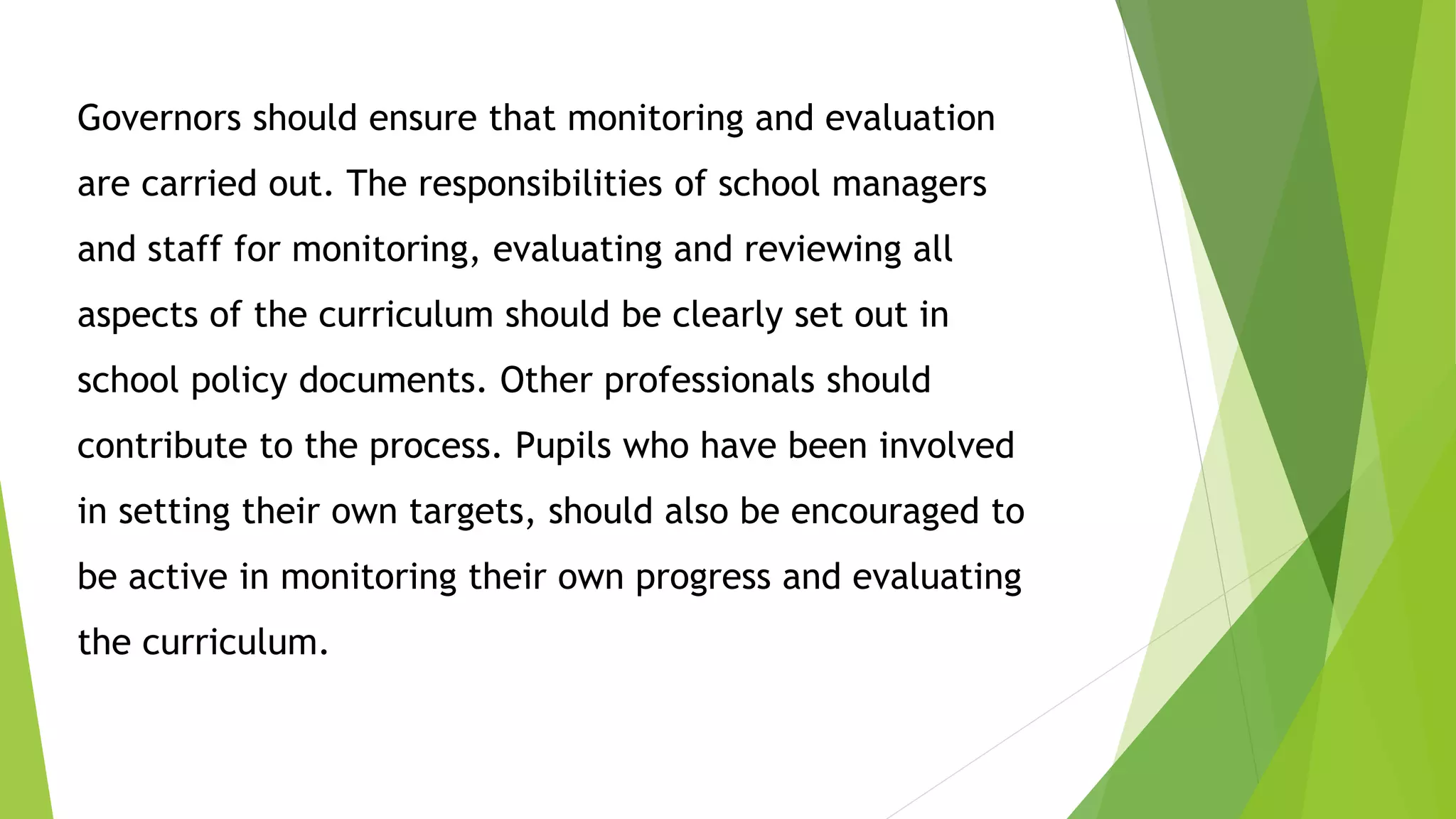 Curriculum monitoring | PPTX