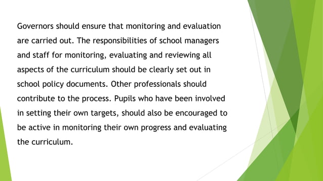 Curriculum monitoring | PPTX