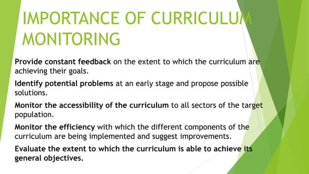 Curriculum monitoring | PPTX