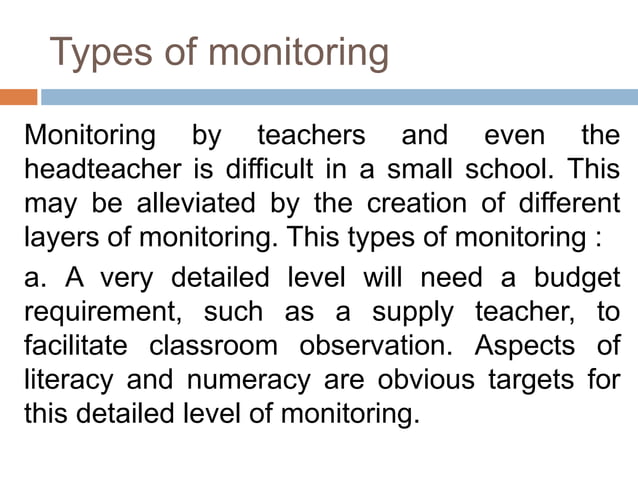 MONITORING THE CURRICULUM | PPT