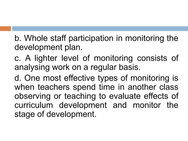 MONITORING THE CURRICULUM | PPT