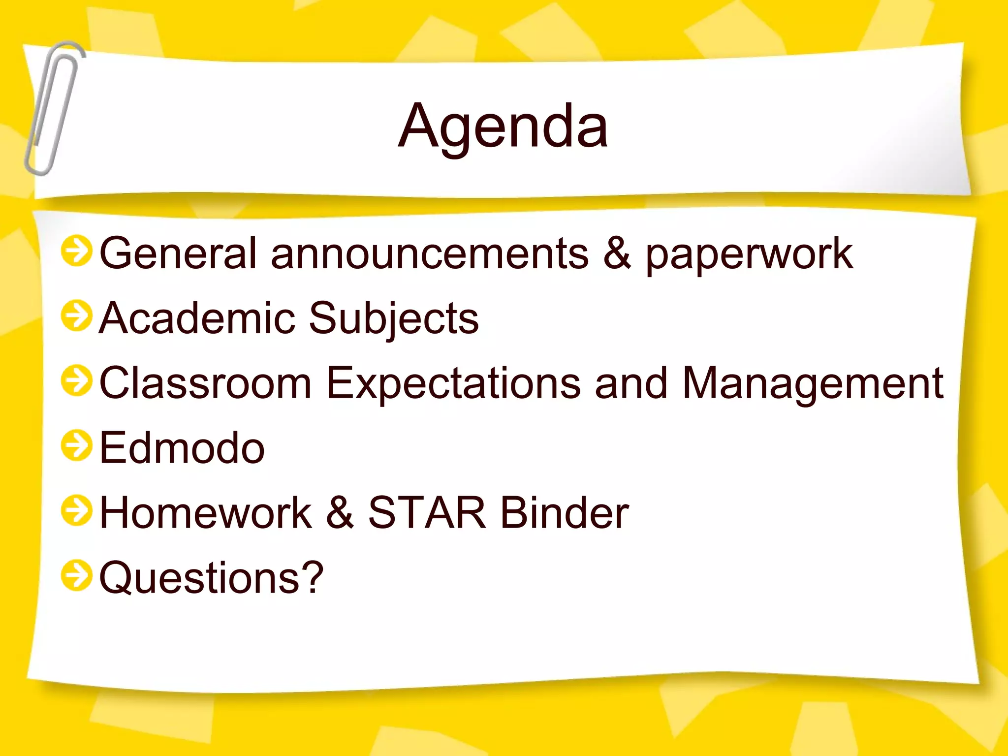 Curriculum night | PPT