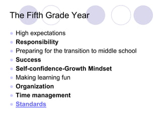 Curriculum Night 2018 19 5th gr.ppt