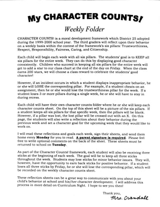 Curriculum Night Packet | PDF