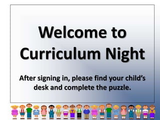 Curriculum night powerpoint | PPTX