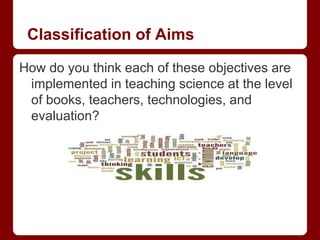 Lebanese Science Curriculum objectives | PPTX