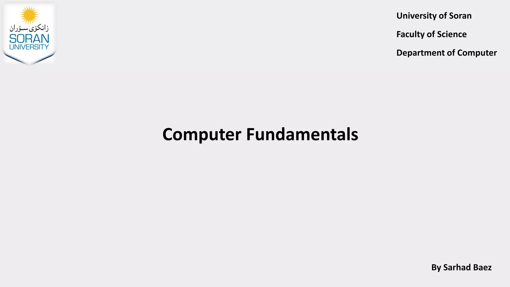 Curriculum of computer fundamentals | PPT