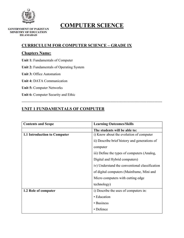Curriculum of Computer Science.docx