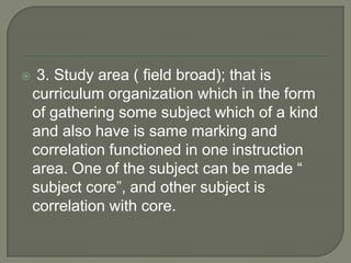 Curriculum organisation | PPTX | Education