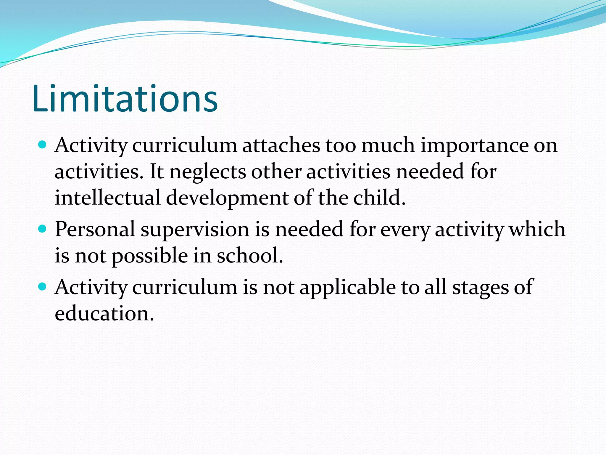 Curriculum organization and design | PPTX