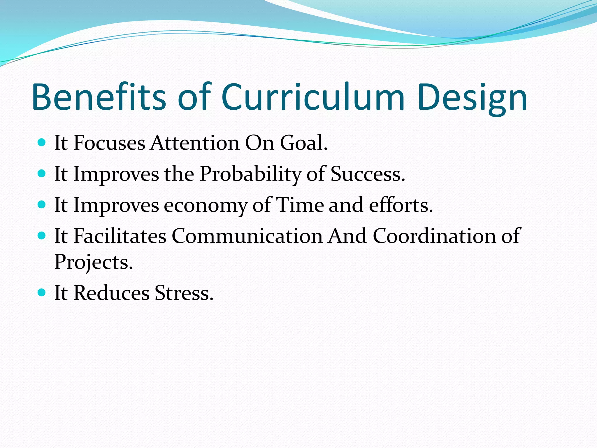 Curriculum organization and design | PPTX
