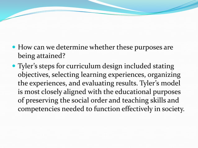 Curriculum organization and design | PPTX