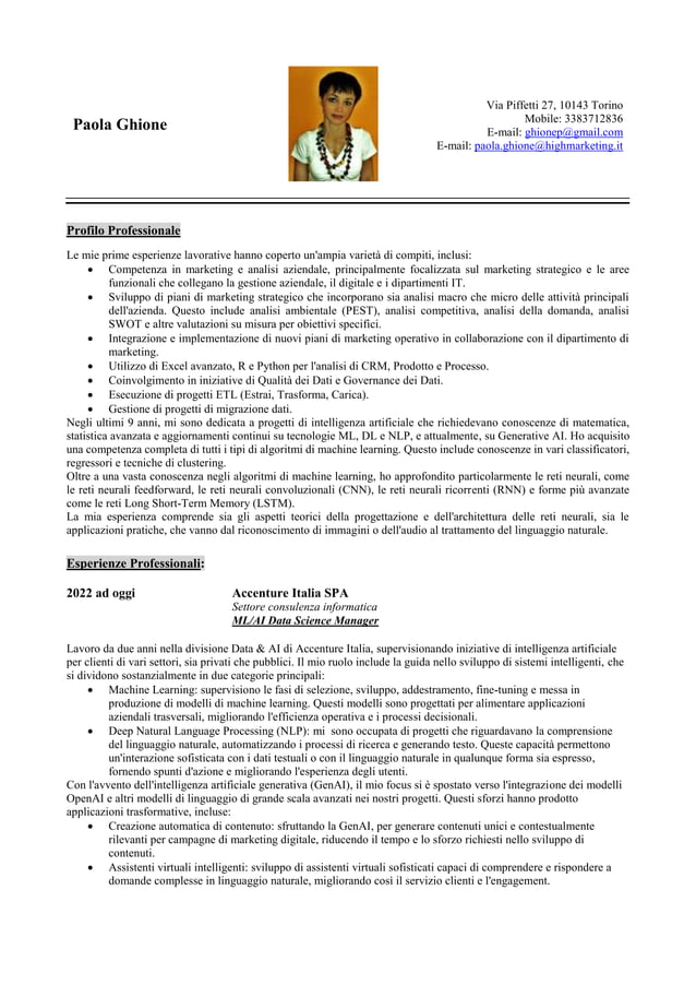 CurriculumVitae_Paola_Ghione_gennaio2024 | PDF