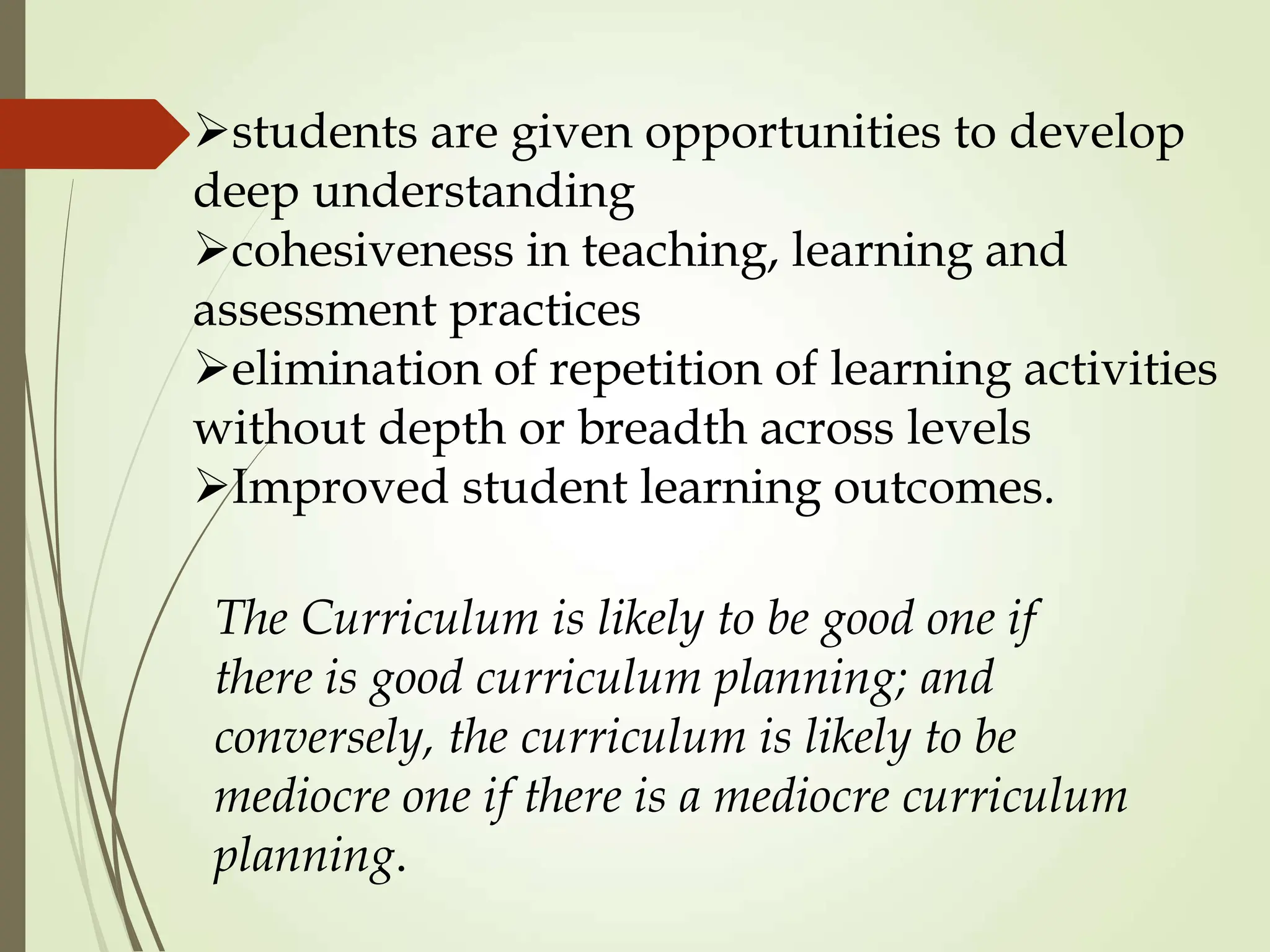Planning the curriculum in Educational Background | PPT | Educational ...