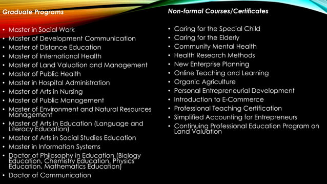 GENERAL EDUCATION CURRICULUM | PPTX | Postgraduate Education | College ...