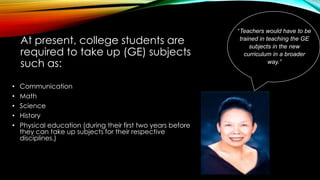 GENERAL EDUCATION CURRICULUM | PPTX