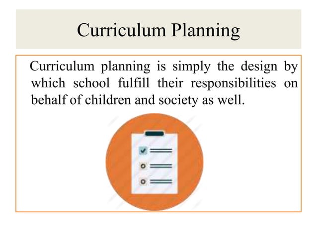Models of Curriculum planning | PPTX