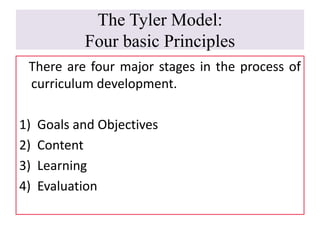 Models of Curriculum planning | PPTX